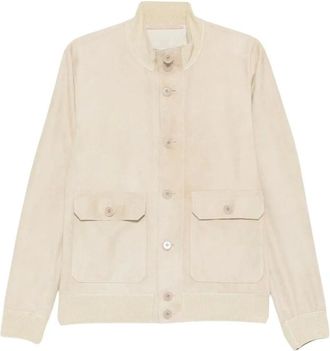 Salvatore Santoro Homme, Vestes, Beige, Taille: 3XL Bomber Jacket