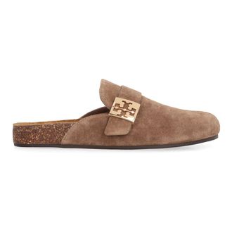 Tory Burch Wildleder Mules mit Runder Zehenpartie - - Shoes - Damen - Braun - 36 EU