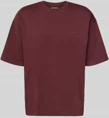 Review Oversized T-Shirt mit Logo und Rundhalsausschnitt