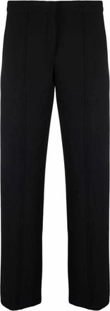 Ferragamo Femme, Pantalons, Noir, Taille: 40 FR Straight Pantalons