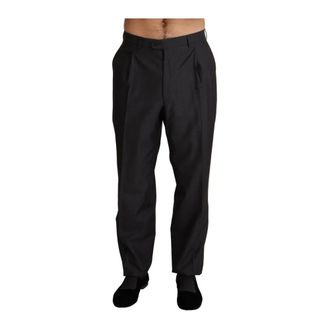 Dolce & Gabbana Anzughose mit Bundfalten - - Trousers - Herren - Grau - 2XL