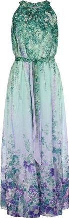 Marc Cain Damen Maxikleid mit Flower-Print