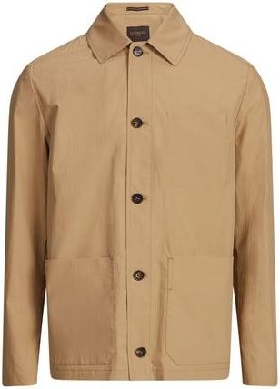 Slowear Surchemise unie &agrave; col classique en coton m&eacute;lang&eacute;