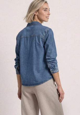 Street One Langarmbluse in Denim-Optik
