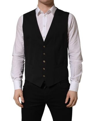 Dolce & Gabbana Wool Vest - Black