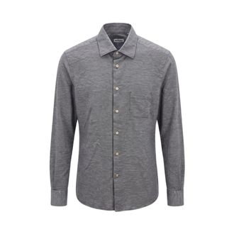 Kiton Chemise Nerano - Homme - Chemises - Gris - Taille: XL