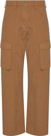 Silvian Heach Femme, Pantalons, Beige, Taille: 36 FR Pantalon Large &agrave; Poches Plaqu&eacute;es