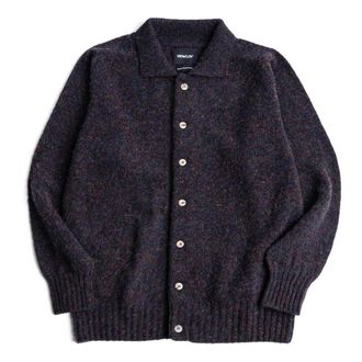 Howlin Cardigan en laine Shetland avec col chemise - Homme - Pulls - Multicolore - Taille: M