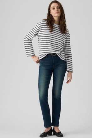 Levi's 722 High Rise Slim Jeans - Damen - Gr&uuml;n / Gr&uuml;n
