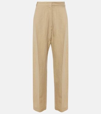 Tove Weite High-Rise-Hose Gabrielle aus Leinen
