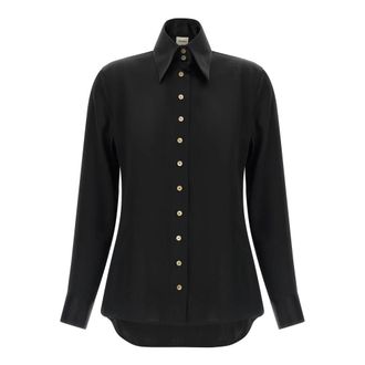 Khaite The Ivy Shirt - - Blouses & Shirts - Damen - Schwarzk - S