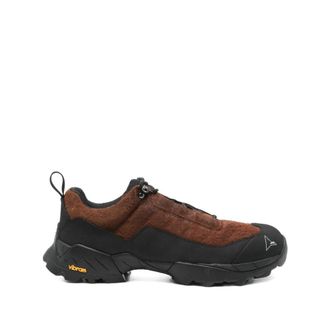 Roa Braune Lederschuhe mit Schn&uuml;rung - - Sport - Herren - Braun - 42 EU