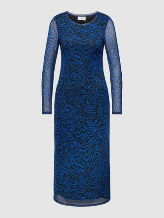 robe l&eacute;g&egrave;re Midikleid mit Allover-Muster