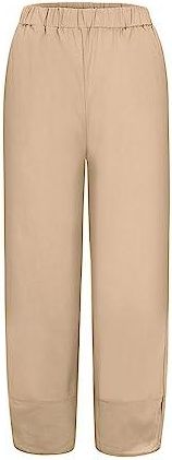 Generic Pantalon Lin Femme Grande Taille &Eacute;t&eacute; Casual Pantalons Ample Chic D&eacute;contract&eacute; Respirant Jogging &Eacute;lastique Solide Couleur Pantacourt