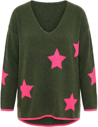 Angel Of Style Strickpullover Pullover oversized Sterne Langarm