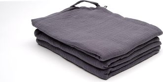 Von Herzen Musselin Geschirrtücher Geschirrhandtuch mit Aufhänger | 100% Baumwolle | 2er Set hochwertige Küchenhandtücher | ca. 50 x 70 cm | handgenäht (Dunkelgr