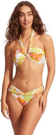 Seafolly Damen Bikinihose Palm Springs Twist Band Hipster