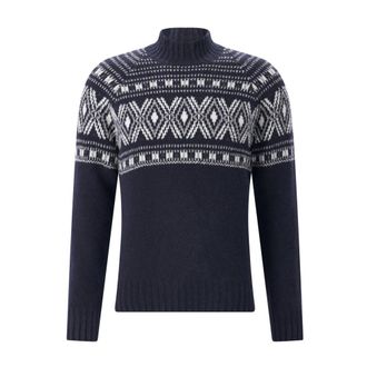 Gran Sasso Rollkragenpullover - - Knitwear - Herren - Blau - L