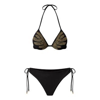 Twinset Femme, Maillots de bain, Noir, Taille: 44 FR Bikini Orn&eacute;