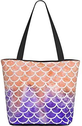 AOOEDM Sac &agrave; provisions pour femme motif &eacute;cailles roses et bleues 33 x 28 x 17 cm. Le cadeau parfait pour la Saint-Valentin. Cest de la Saint-Valentin pour m