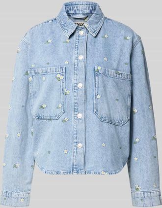 Only Regular Fit Jeansjacke aus reiner Baumwolle Modell CASSIE