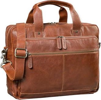 STILORD Ronan Serviette Cuir Homme Grande Sacoche Ordinateur 16 Pouces Travail Besace Business - Cartable Enseignant A4 Porte Document avec Bandouli&egrave;re Amovib