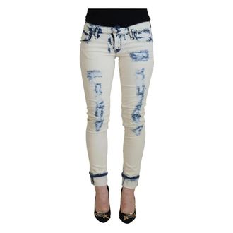 Acht Low Waist Tattered Denim Pants - - Jeans - Damen - Mehrfarbig - W26