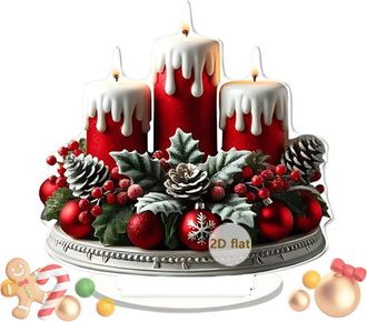 Generico Weihnachtsdekoration f&uuml;r den Schreibtisch, Weihnachtsdekoration f&uuml;r Schreibtisch, Acryl, Partyzubeh&ouml;r und festliche Tische, f&uuml;r B&uuml;cherregal, Fensterba