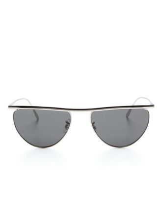 Oliver Peoples lunettes de soleil OV1342S &agrave; monture g&eacute;om&eacute;trique - Argent