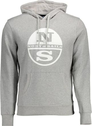 North Sails Homme, Sweatshirts et sweats à capuche, Gris, Taille: 2XL SweaT-shirt Gris à Manches Longues Col Rond