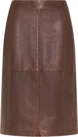 Seventy Femme, Jupes, Brun, Taille: 36 FR Jupe en nappa vintage