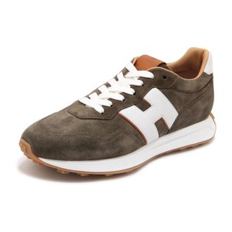 Hogan H601 Allacciato H Patch - Homme - Chaussures - Vert - Taille: 43 1/2 EU