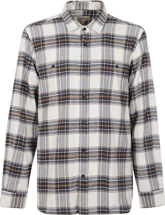 Woolrich Homme, Chemises, Multicolore, Taille: L Camicia in flanella di cotone fantasia scozzese