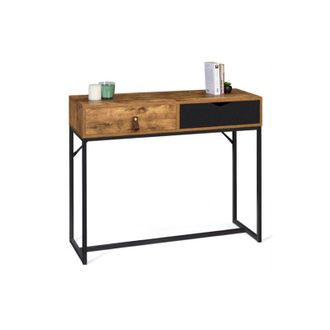 IDMarket Konsole mit 2 Schubladen CHICAGO Industriedesign