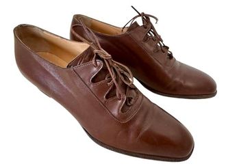 Herm&egrave;s Vintage Tan Leather Brogues Size 37.5