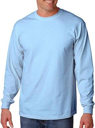 Gildan T-Shirt &agrave; manches longues - Homme bleu Bleu clair Medium