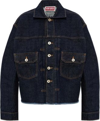 Kenzo Femme, Vestes, Bleu, Taille: 40 FR Veste en jean