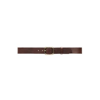 Depeche Einfacher Dunkelbrauner Lederg&uuml;rtel - - Accessories - Damen - Braun - 95 CM