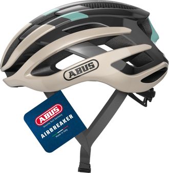 ABUS Rennradhelm AirBreaker - High-End Fahrradhelm für den professionellen Radsport - für Jugendliche und Erwachsene - Helm für Damen und Herren - Gold/Tür