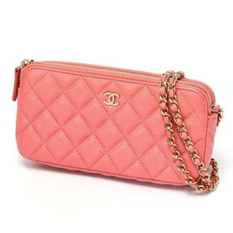 Chanel Pre-owned Cuir petite-maroquinerie - Femme - Pre-owned - Rose - Taille: ONE Size