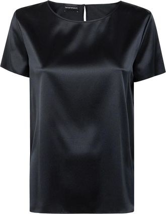 Emporio Armani Kurzarm-Oberteil - - Blouses & Shirts - Damen - Schwarzk - L