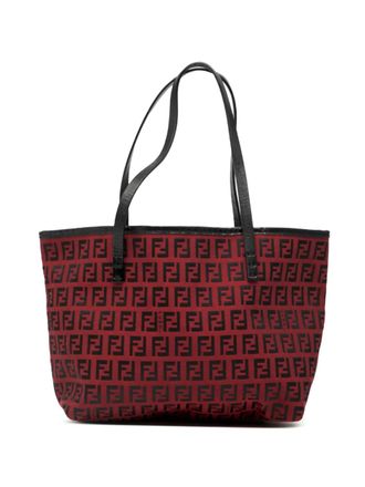 Fendi sac &agrave; motif Zucchino (2000-2010) - Rouge