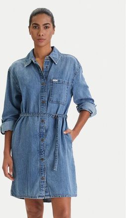 Guess Jeanskleid W6RK26 D5M81 Blau Regular Fit