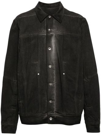 Rick Owens veste Lido Worker en jean - Noir