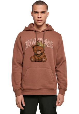 Mister Tee Herren NY Crowned Bear Hoody - Regular Fit Streetwear Kapuzenpullover mit New-York-Schriftzug und gekr&ouml;ntem B&auml;renmotiv, Bellen, 4XL