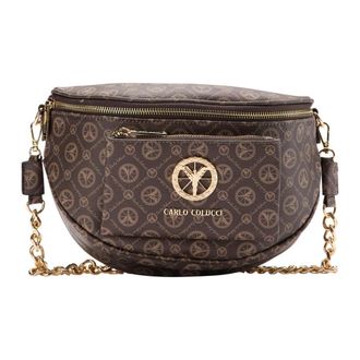 Carlo Colucci Bauchtasche mit Kette und Logoprint Costalonga - - Bags - unisex - Braun - ONE SIZE