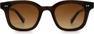 Chimi Eyewear Sonnenbrille mit eckigem Gestell - Braun