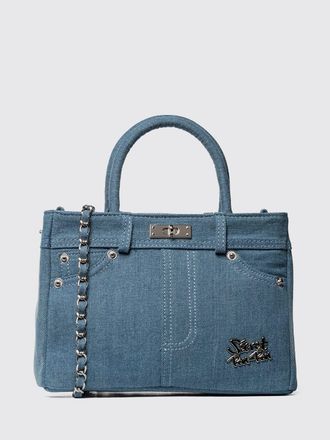 Secret Pon Pon Handtasche Damen Farbe Denim