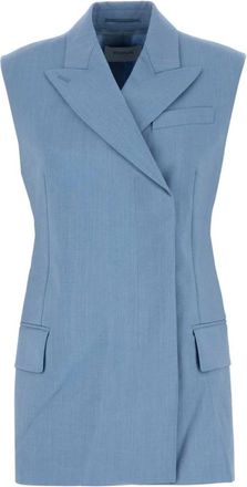 Sportmax Femme, Robes, Bleu, Taille: 38 FR Ilex Vest