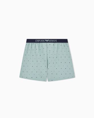 Emporio Armani Herren Classic Pattern Mix Boxer Boxershorts, gr&uuml;n, M